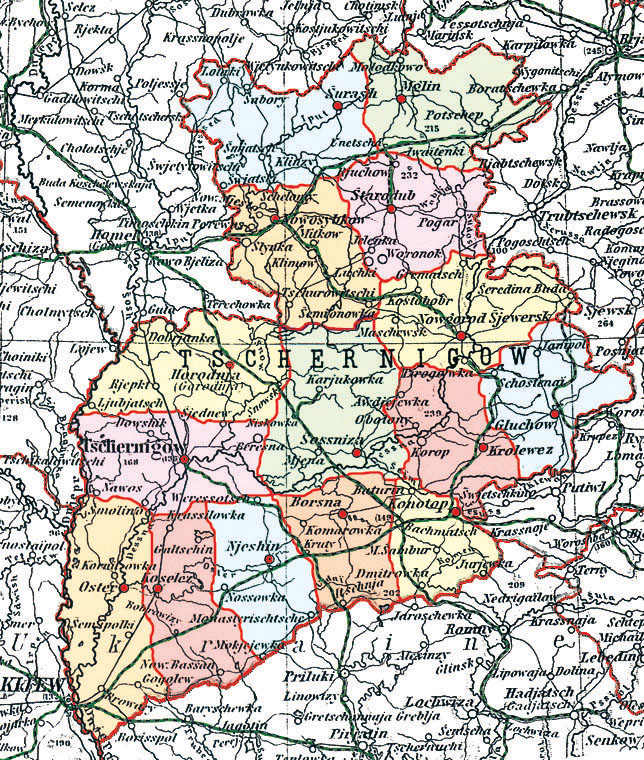 Chernigov Gubernia Maps